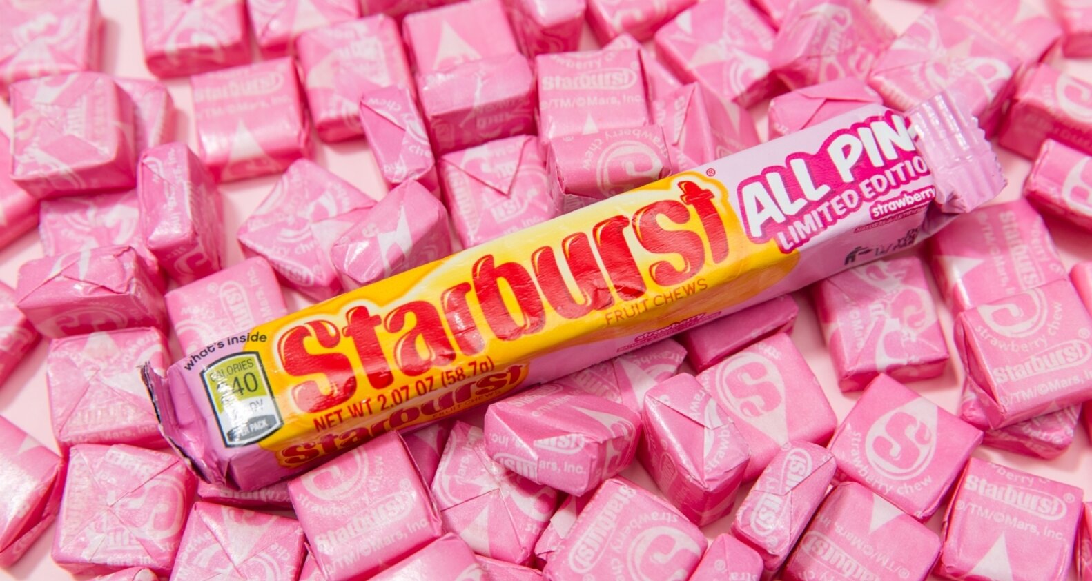 All Pink Starbursts Packs Return Alongside Pink Clothing Line - Thrillist