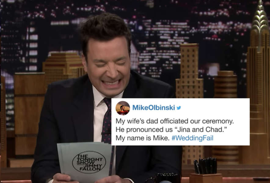 Jimmy Fallon's Wedding Fail Tweets Are Very Cringe-Worthy - Thrillist