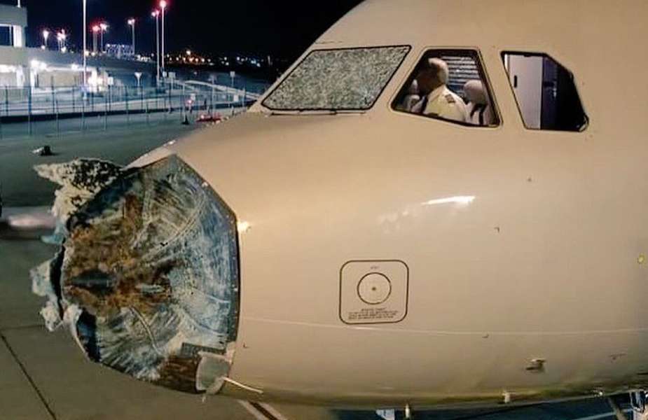 American Airlines Plane Severely Damaged in Mid-Flight Thunderstorm ...