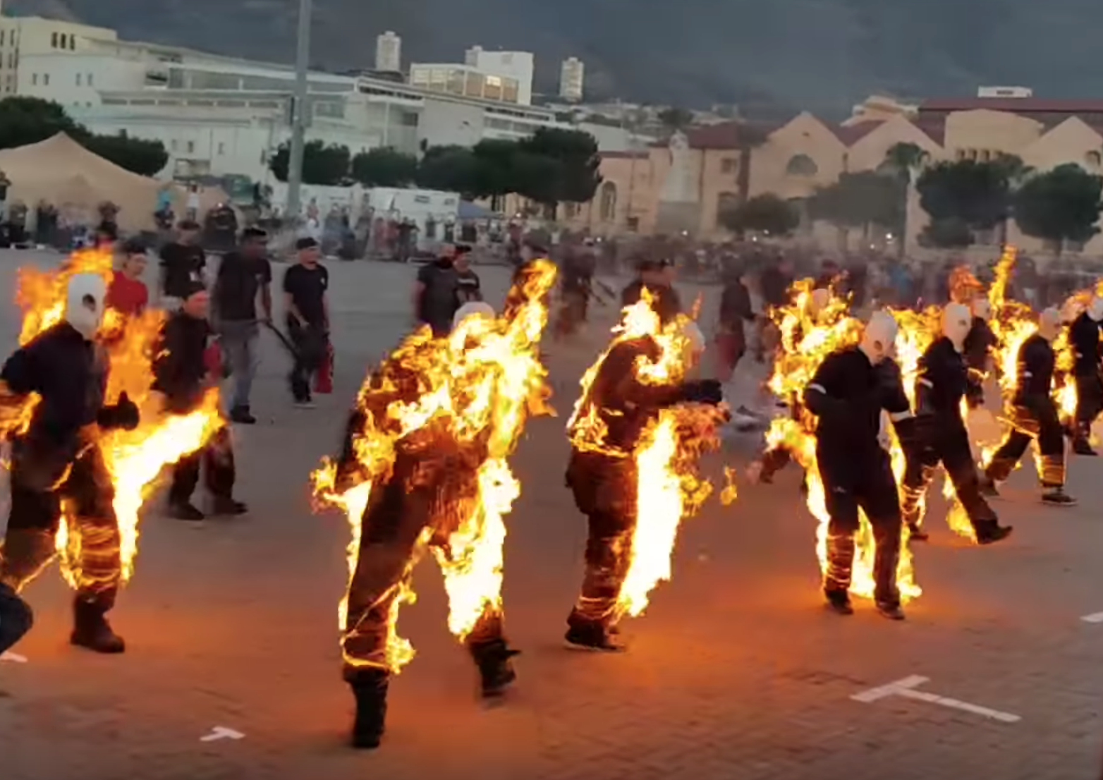 People Burning Alive