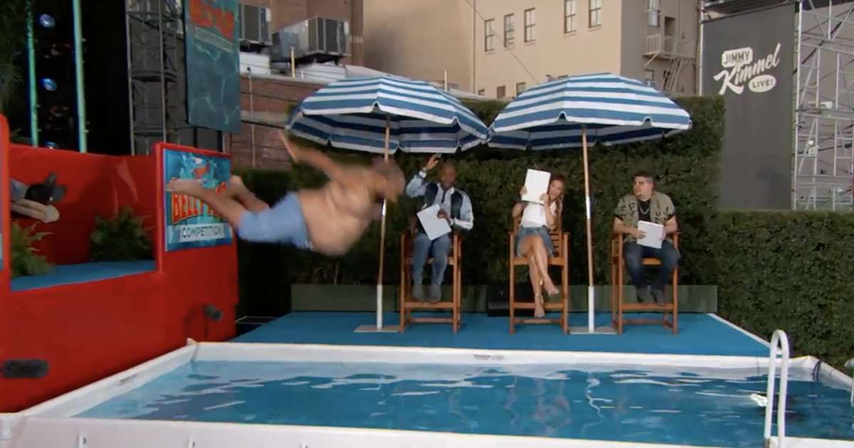 Jimmy Kimmel's Belly Flop Competition Is a Hilarious Success - Thrillist