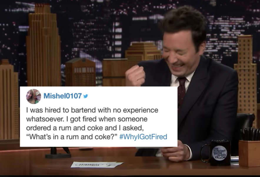 Jimmy Fallon's "Hashtags" Had People Share Stories About Getting Fired ...