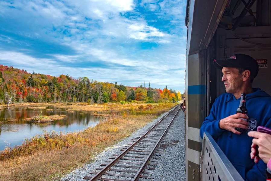 Adirondack Railroad's Beer and Wine Train Runs Through Fall Foliage ...