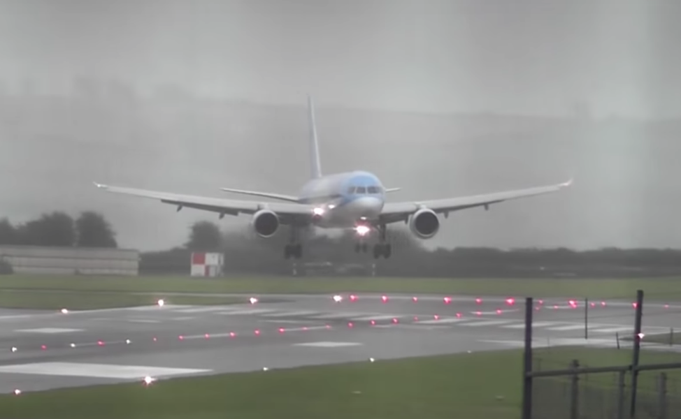 Pilot Lands Plane Sideway in Storm Callum - Thrillist