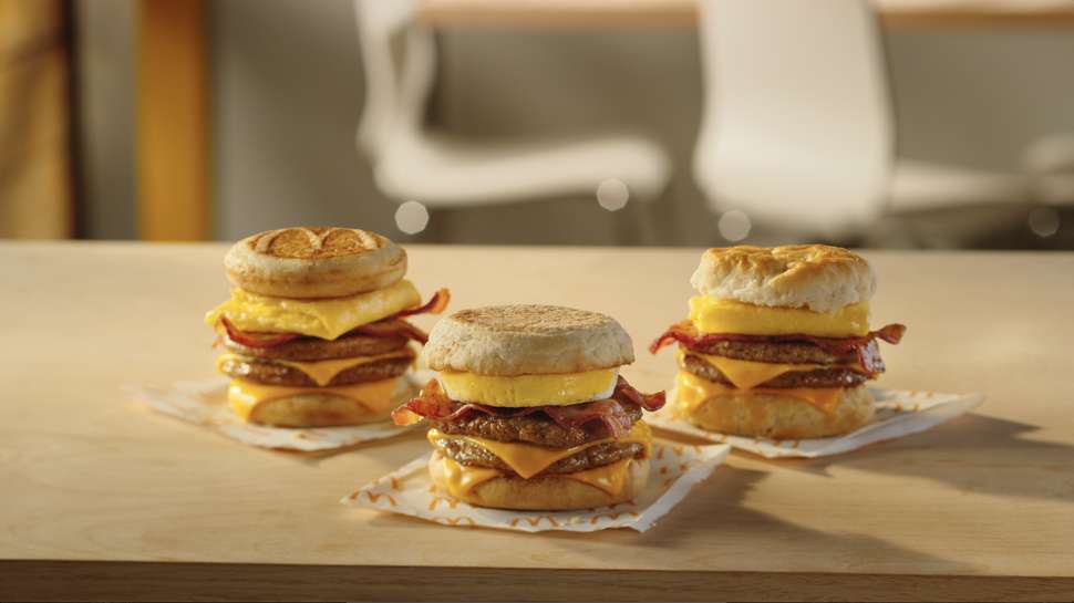 McDonald's Adds New Triple Breakfast Stacks Sandwich to Breakfast Menu ...