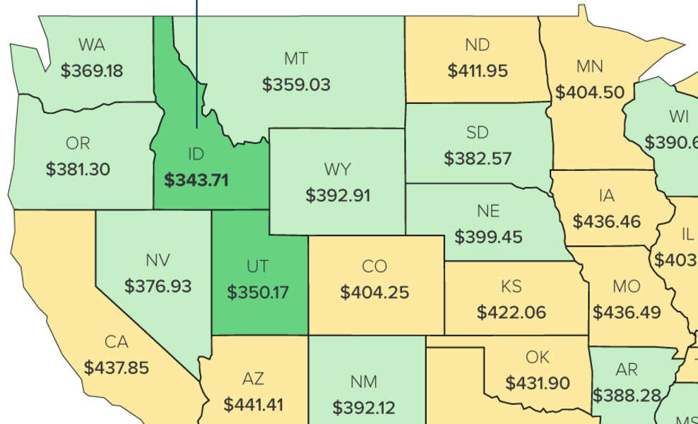 Average Cost Of Utilities In Every US State Mapped Thrillist