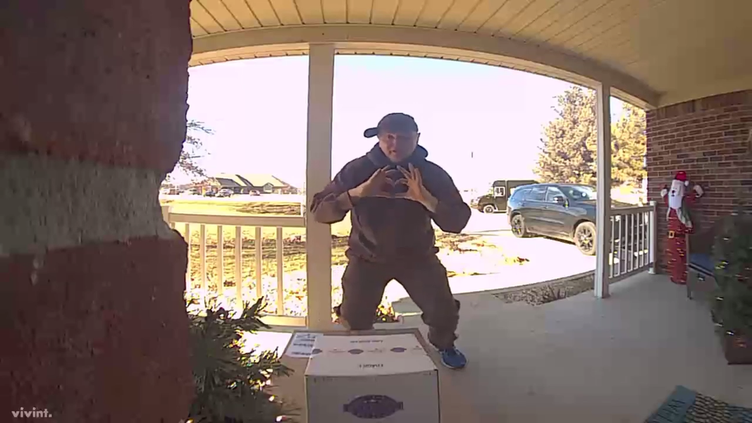 UPS Delivery Driver Caught On Doorbell Camera Doing Hilarious Dance ...