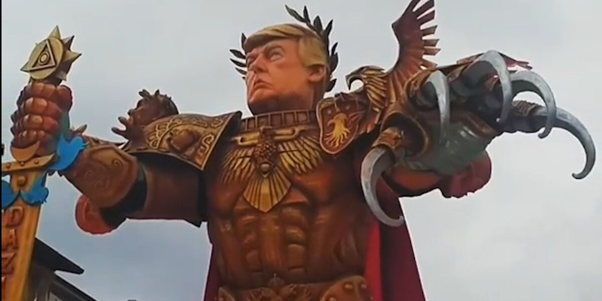 'God Emperor Trump' Float Steals the Show at Italian Carnival - Videos ... 'God Emperor Trump' Float Steals the Show at Italian Carnival - Videos ...