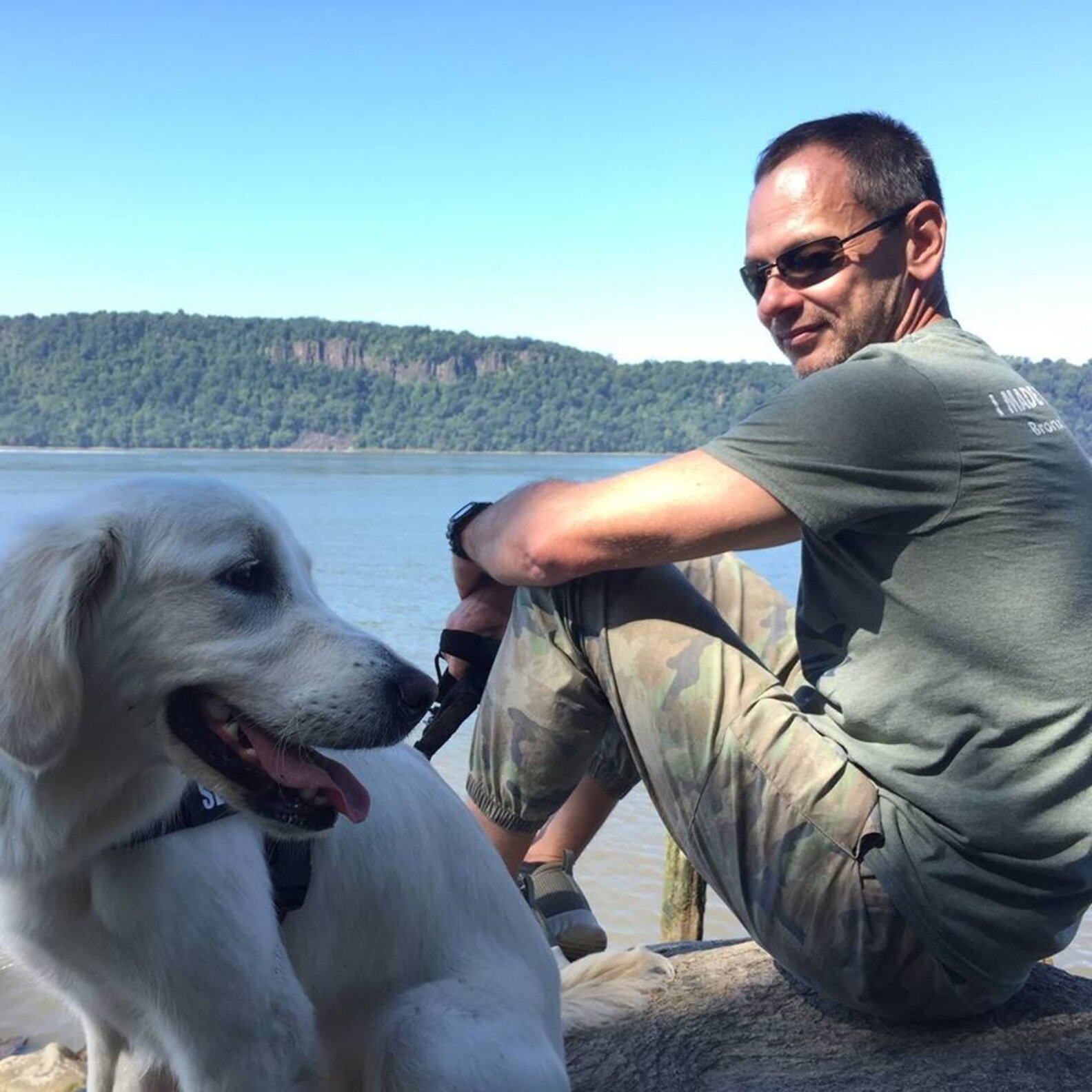 Man And His Dog Work Together To Save 2 Pups Trapped In Icy Lake - The Dodo