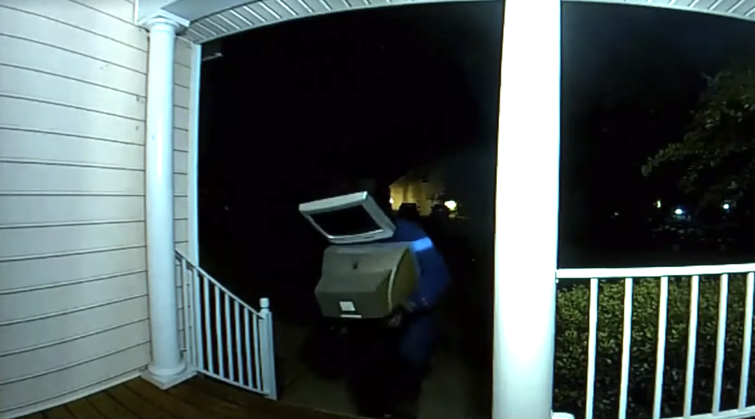 Man Wearing TV on Head Drops Televisions at People's Doors in Virginia ...