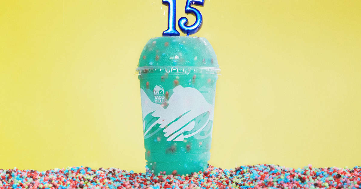 Taco Bell's New Baja Blast Birthday Freeze Celebrates 15 Years - Thrillist
