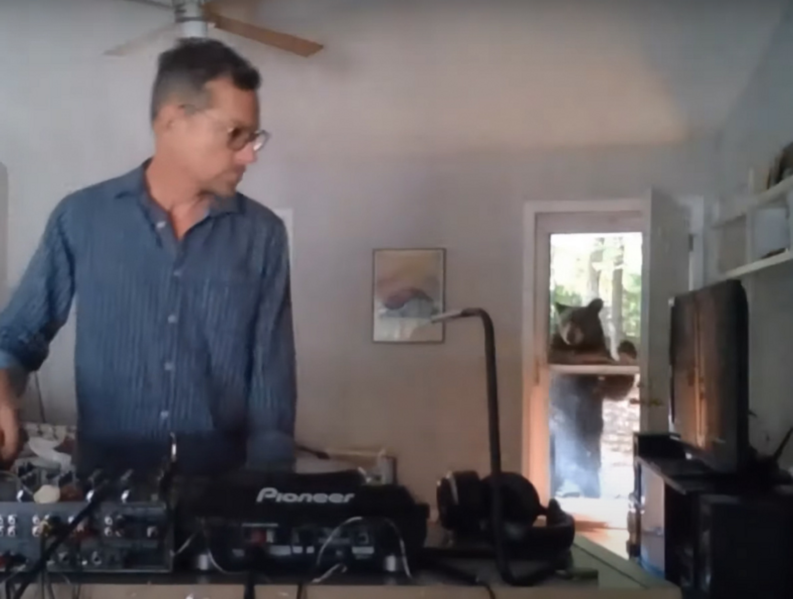 DJ Recording Music At Home Suddenly Realizes He's Being Watched - The Dodo