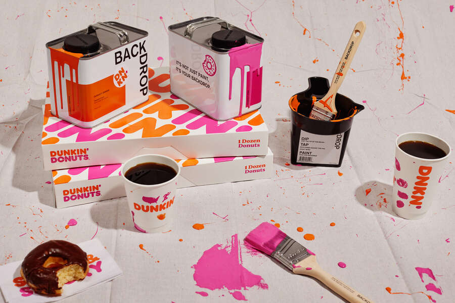 Dunkin' Launches Its Own Paint Collection Collaboration with Backdrop ...