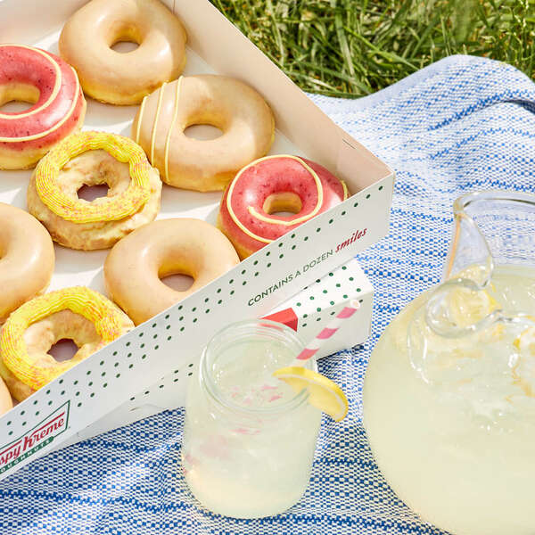 Krispy Kreme Just Unleashed 4 New Lemonade Glaze Donuts - Thrillist