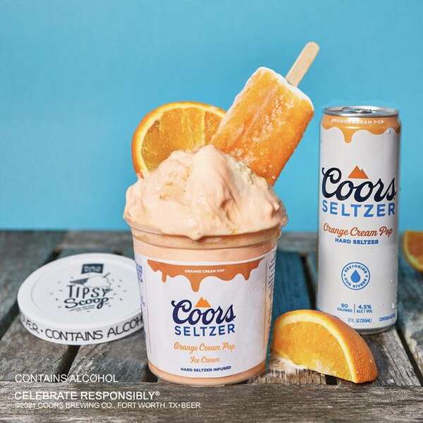 Coors Ice Cream: New Seltzer-Inspired Orange Cream Pop Flavor Drops ...