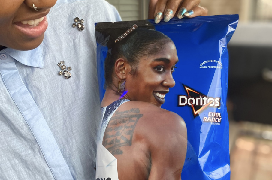 Doritos Put Track Star Christina Clemons On A Cool Ranch Bag - Thrillist