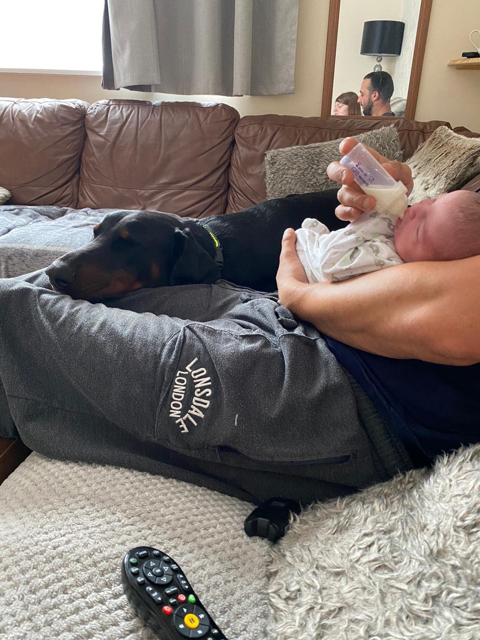 Camera Shows Dog Comforting Crying Baby Sister With His Favorite Toy ...