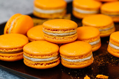 Pumpkin Macaron With Spiced Buttercream: A Recipe by Baker Chelsey White - Thrillist