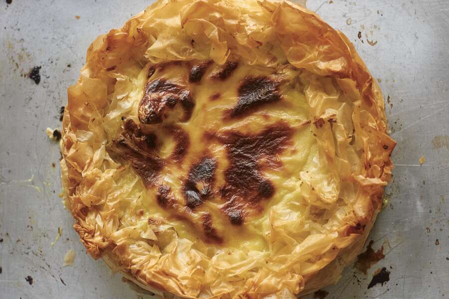 Cheesy Filo Pie Recipe From 'Shelf Love' Cookbook - Thrillist