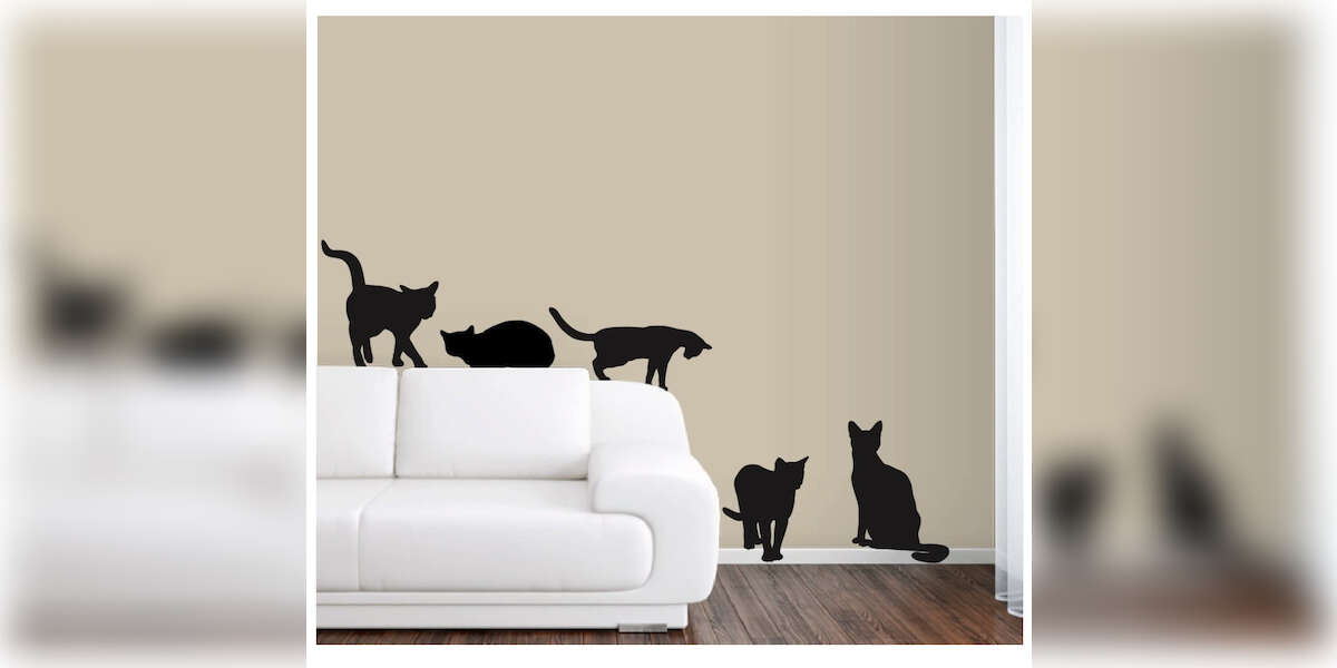 8 Cat Wall Stickers And Decals To Decorate Your Room - DodoWell - The Dodo
