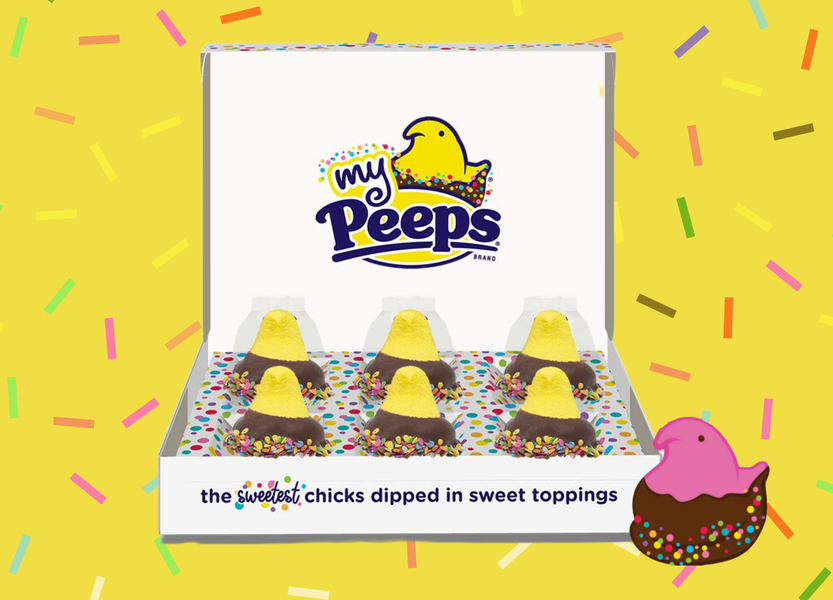 Peeps Releases New Customizable Option With Chocolate Dip & Toppings ...