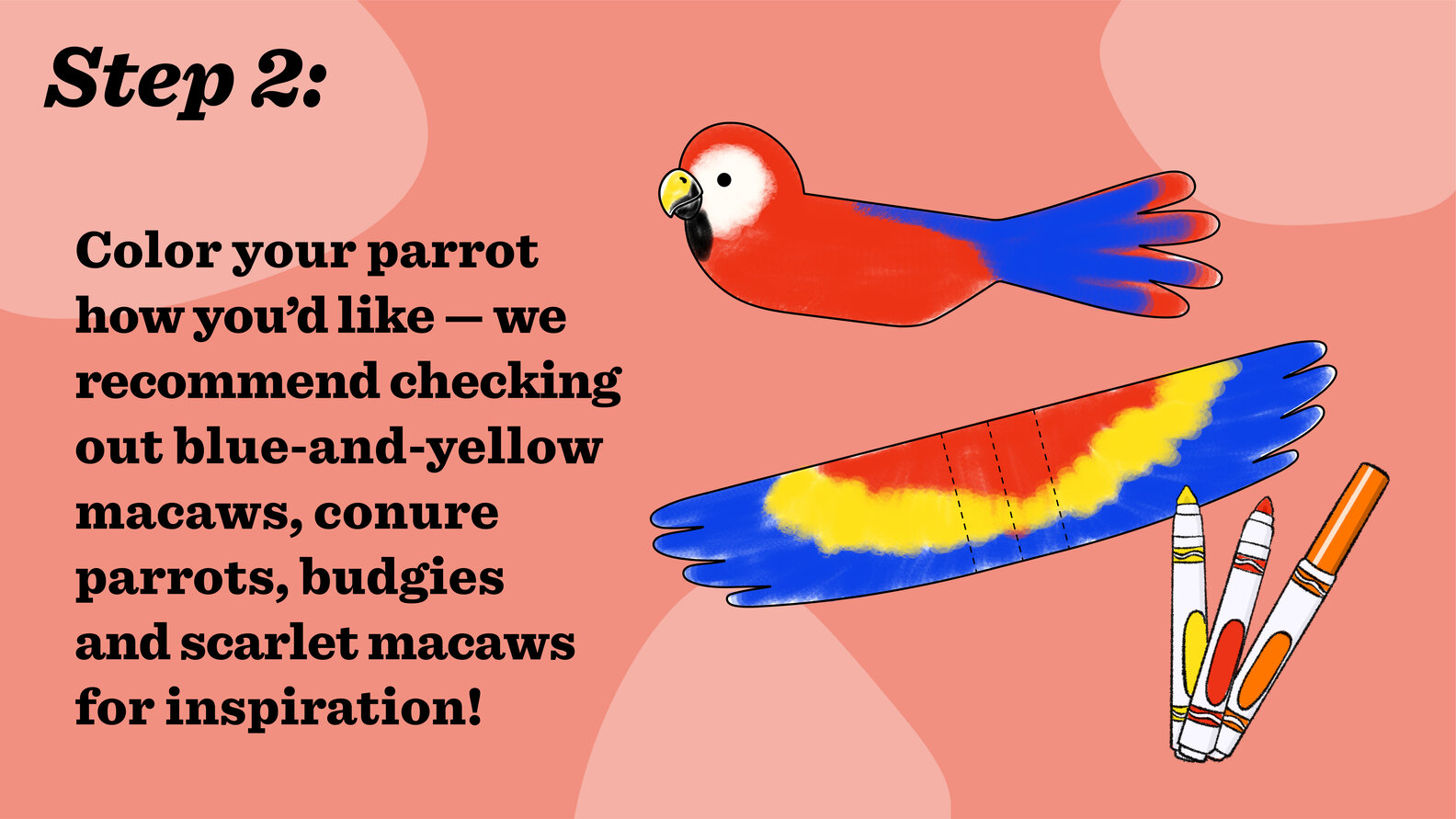 Travel Crafts: Make A Super Colorful Flying Parrot Using Straws - The Dodo