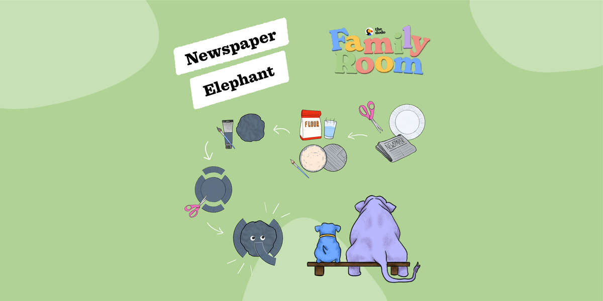 Travel Crafts: This Newspaper Elephant Even Has Wrinkly Skin - The Dodo