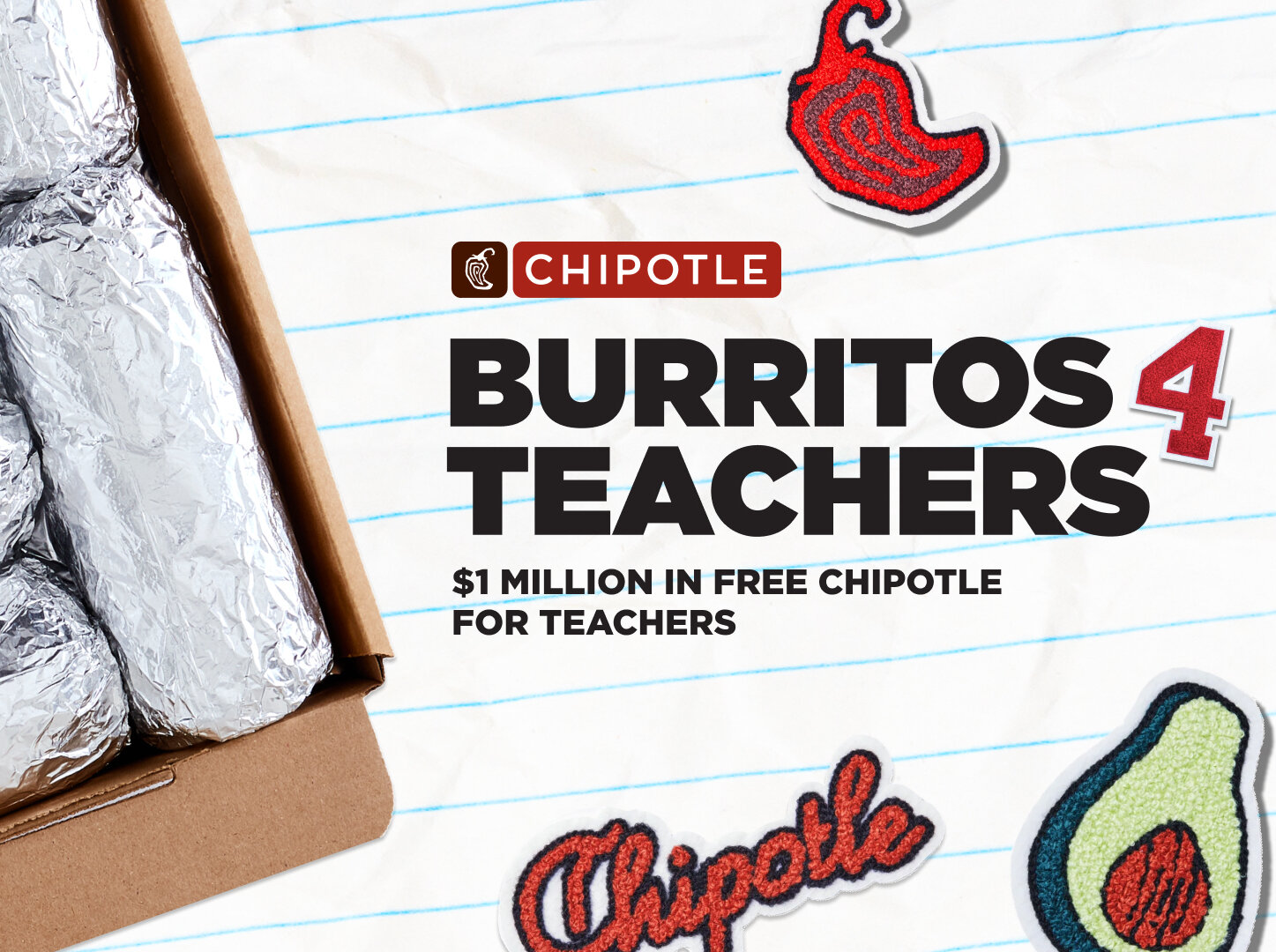 Chipotle Is Giving Teachers $1 Million in Free Food This Month - Thrillist