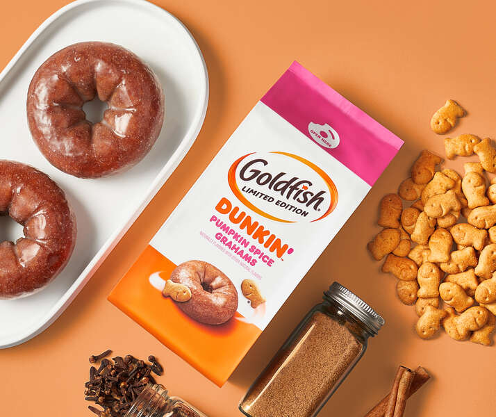 Goldfish & Dunkin' Pumpkin Spice Crackers Are Hitting Shelves This Fall ...