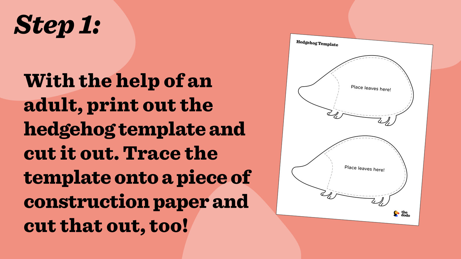 Fall Crafts For Kids: Use Autumn Leaves To Make Hedgehog Quills - The Dodo