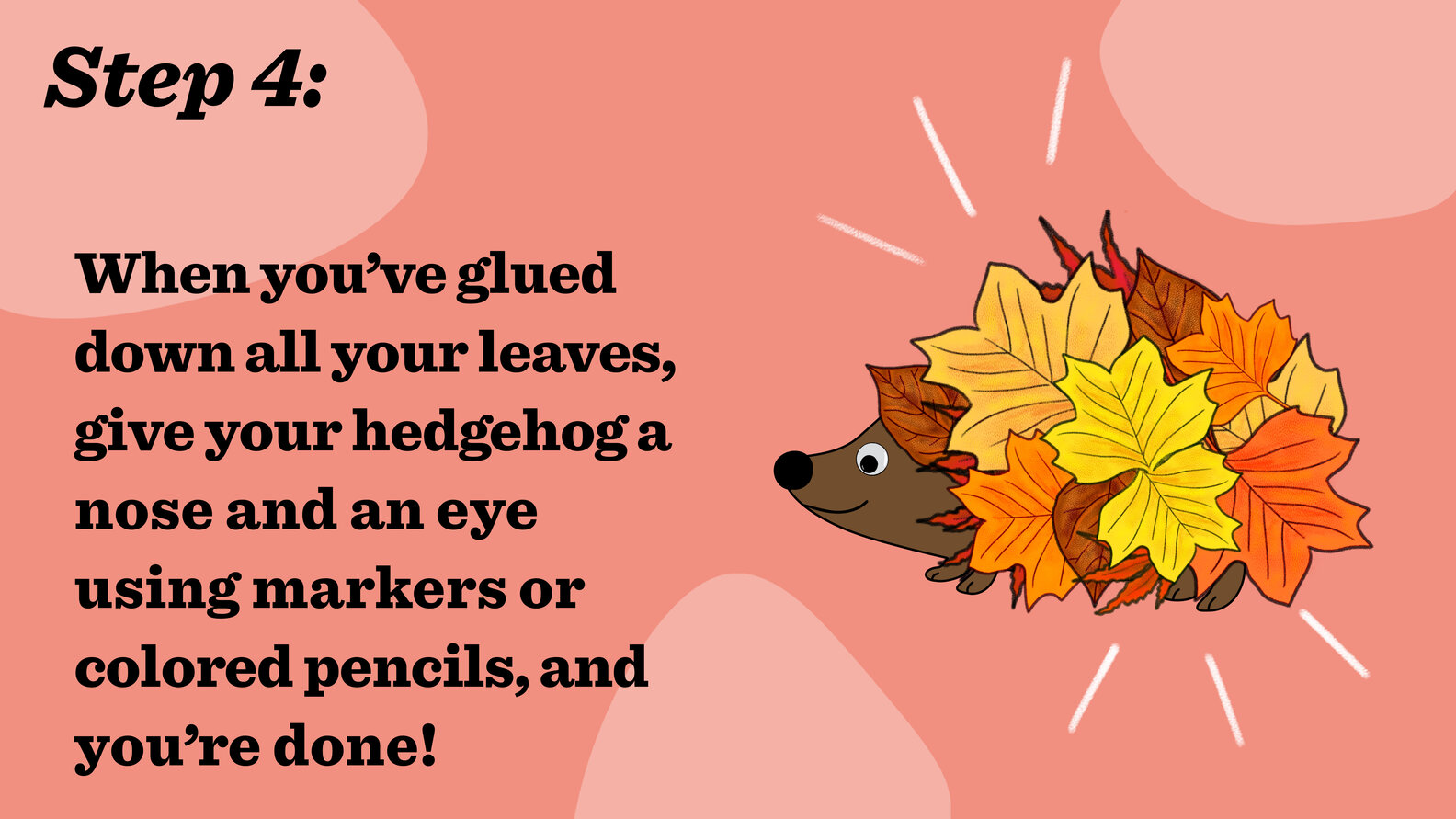 Fall Crafts For Kids: Use Autumn Leaves To Make Hedgehog Quills - The Dodo
