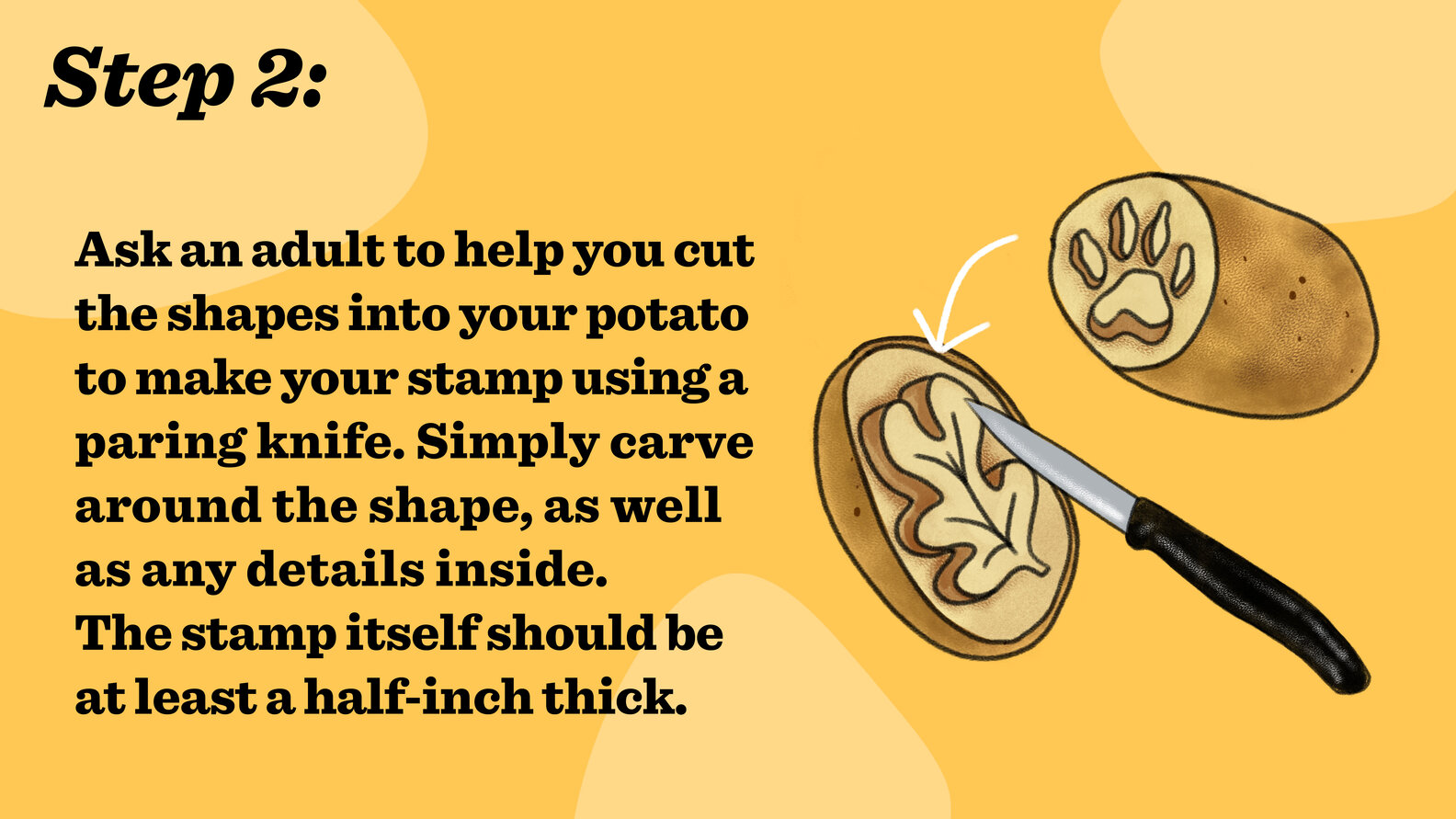 Fall Crafts For Kids: Use Potato Stamps To Decorate Your School Folders ...