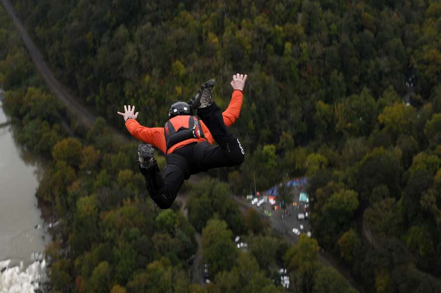 BASE Jump in a National Park at West Virginia's New River Gorge - Thrillist