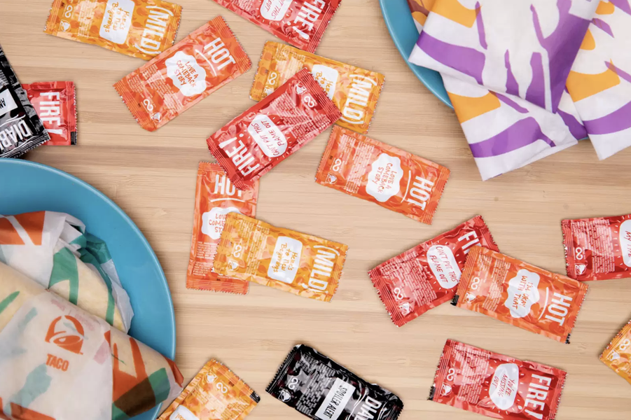 Taco Bell Is Giving Away Free Rewards Points for Recycled Sauce Packets ...