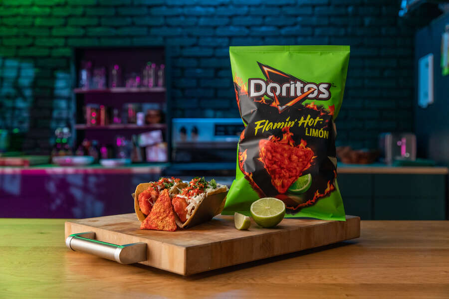 Crunchy DORITOS® FLAMIN’ HOT® Limon Baja Fish Tacos - Thrillist