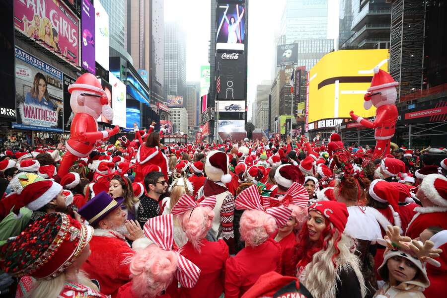SantaCon 2022 in NYC Official Itinerary and Map - Thrillist