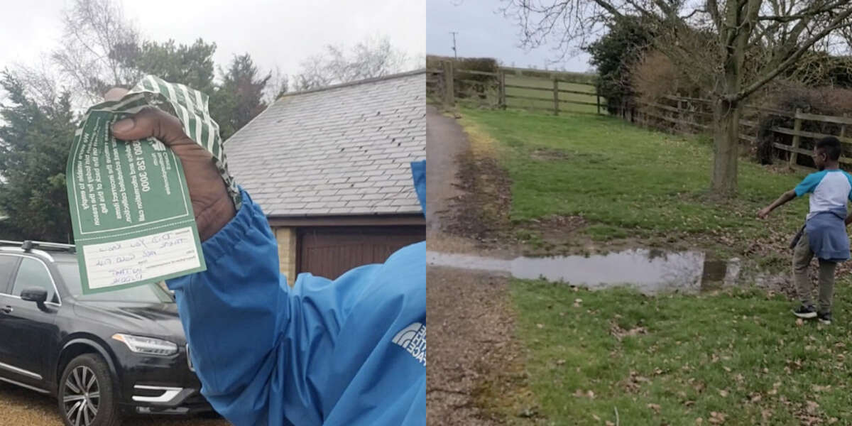Family Can't Believe Who They Find Abandoned In A Puddle - The Dodo