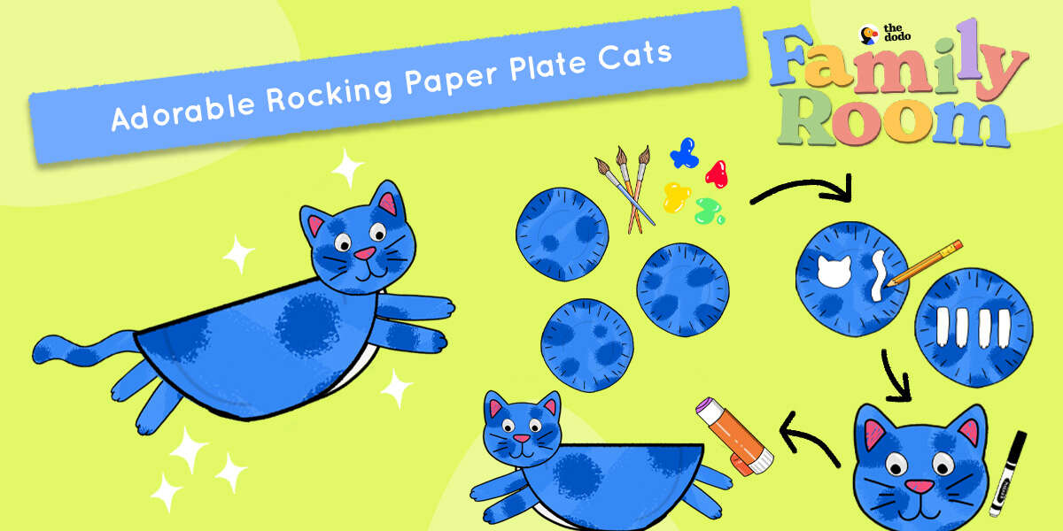 Swing Into Spring With These Adorable Rocking Paper Plate Cats - The Dodo