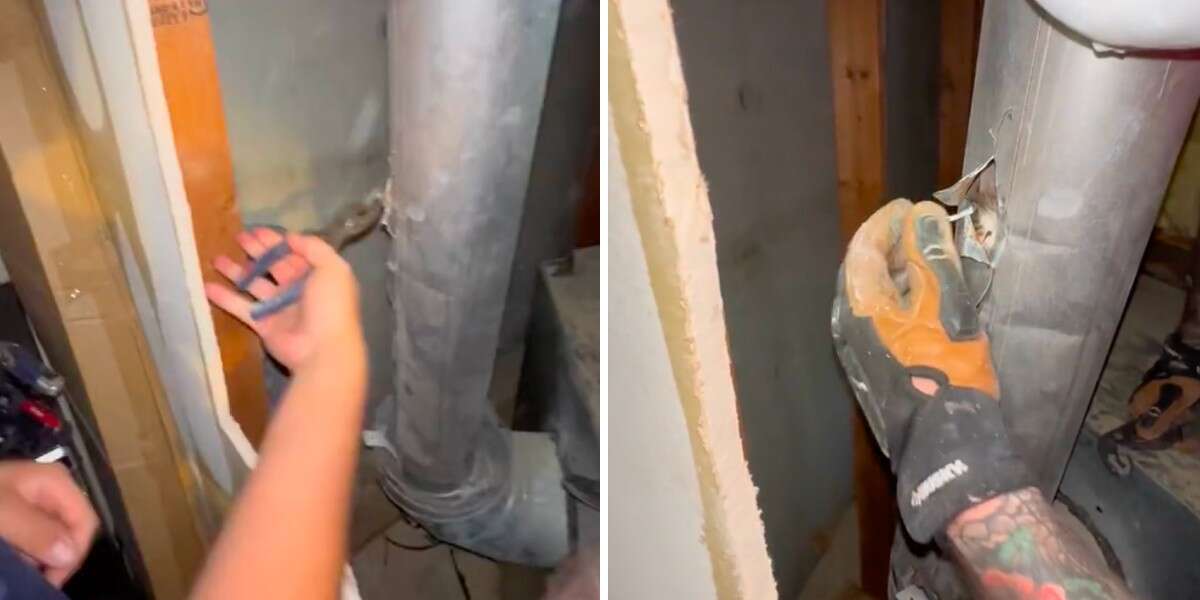 Woman Hears Cries Coming From Basement Pipe And Finds Someone Trapped ...