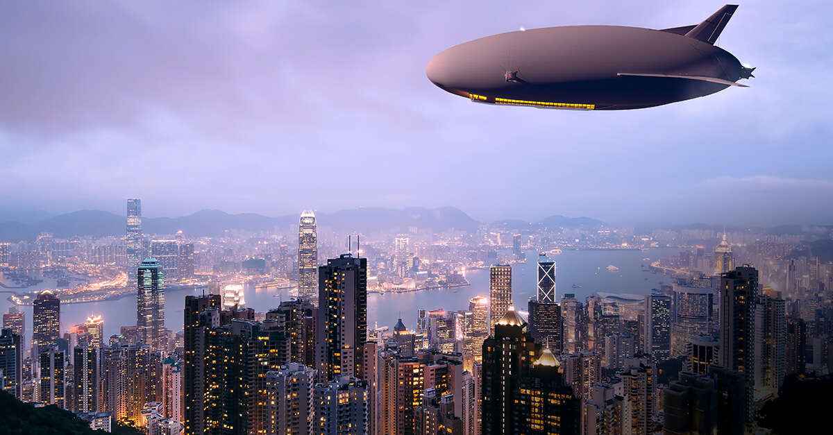 Futuristic Military Airship