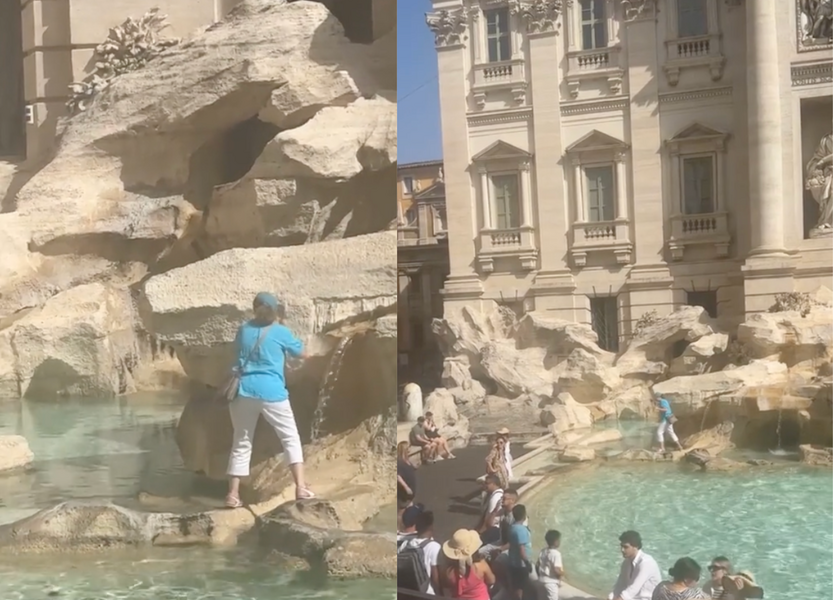 Tourist Caught Climbing Into Rome's Trevi Fountain to Fill Water Bottle - Thrillist