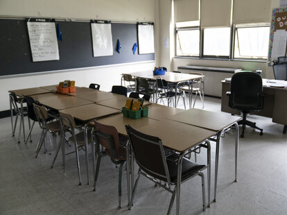 Almost Empty College Classroom