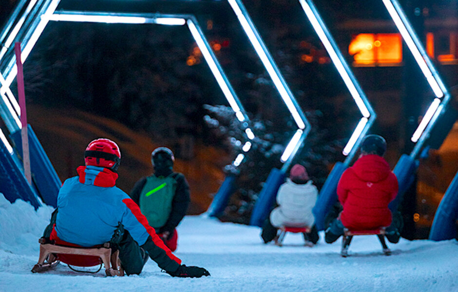 Inside the Mario Kart-Inspired Swiss Alps Sled Run - Thrillist
