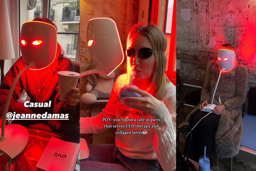 This Paris Cafe Is Offering Collagen Lattes and Red Light Therapy ...