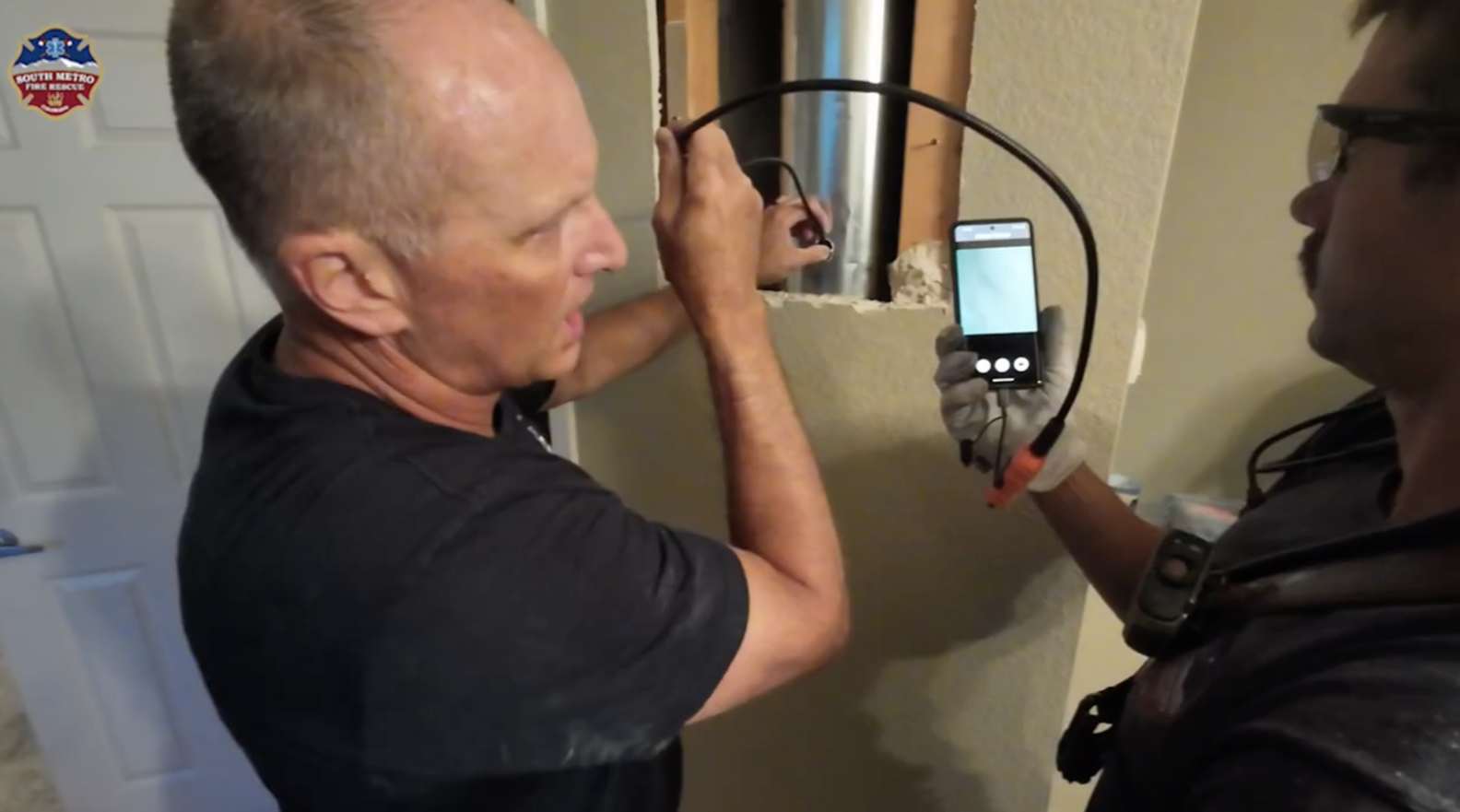 Whimpering Sounds Behind Wall Lead Rescuers To A Furry Baby Trapped ...