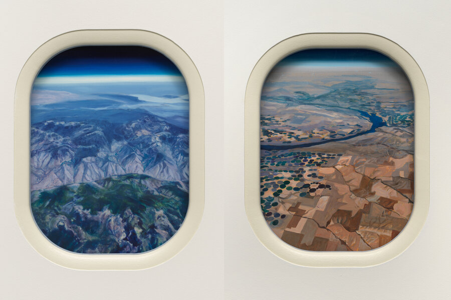 Artist Leslie Wayne Paints the World Through Boeing 737 Windows - Thrillist