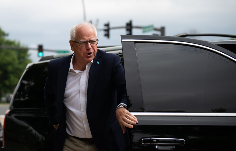 VP Pick Tim Walz's Campaign Trail Could Include Midwestern Road Trips ...