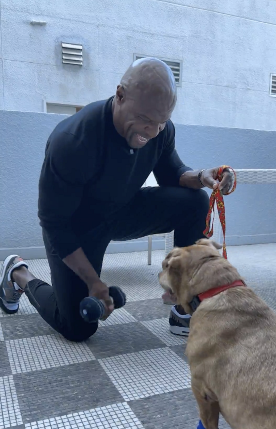 Terry Crews Does Very Special Workout With His Adorable Dodo Dream Date ...