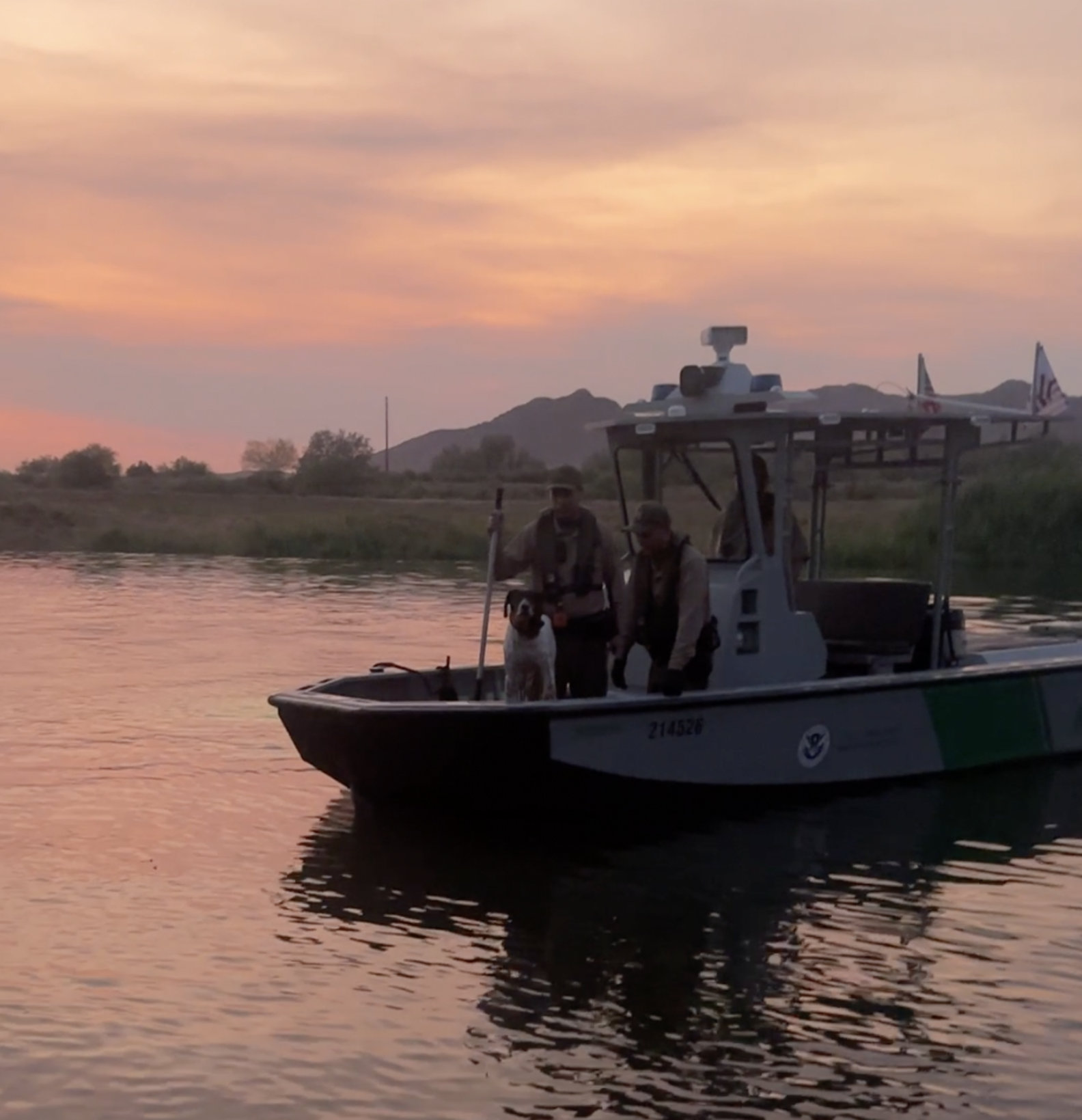 Agents Patrolling The Border Spot A Drowning Animal And Rush To Help ...