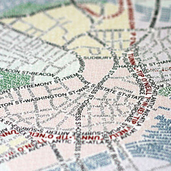 Boston Typographic Map - Own - Thrillist Boston
